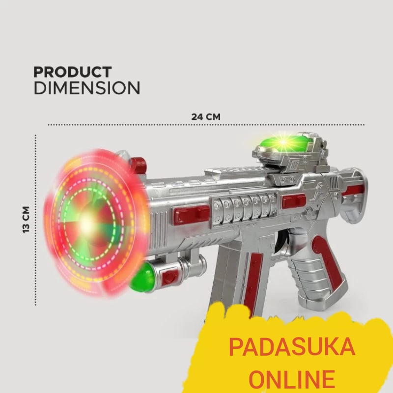 Jual MAINAN PISTOL BALING BALING SPACE GUN ADA LAMPU DAN SUARA | Shopee ...