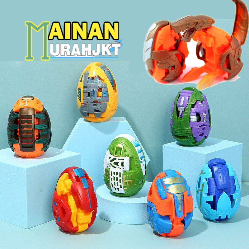 Jual MAINANKEI MAINAN ANAK MURAH DEFORMATION EGG BERUBAH ROBOT BOLA ...