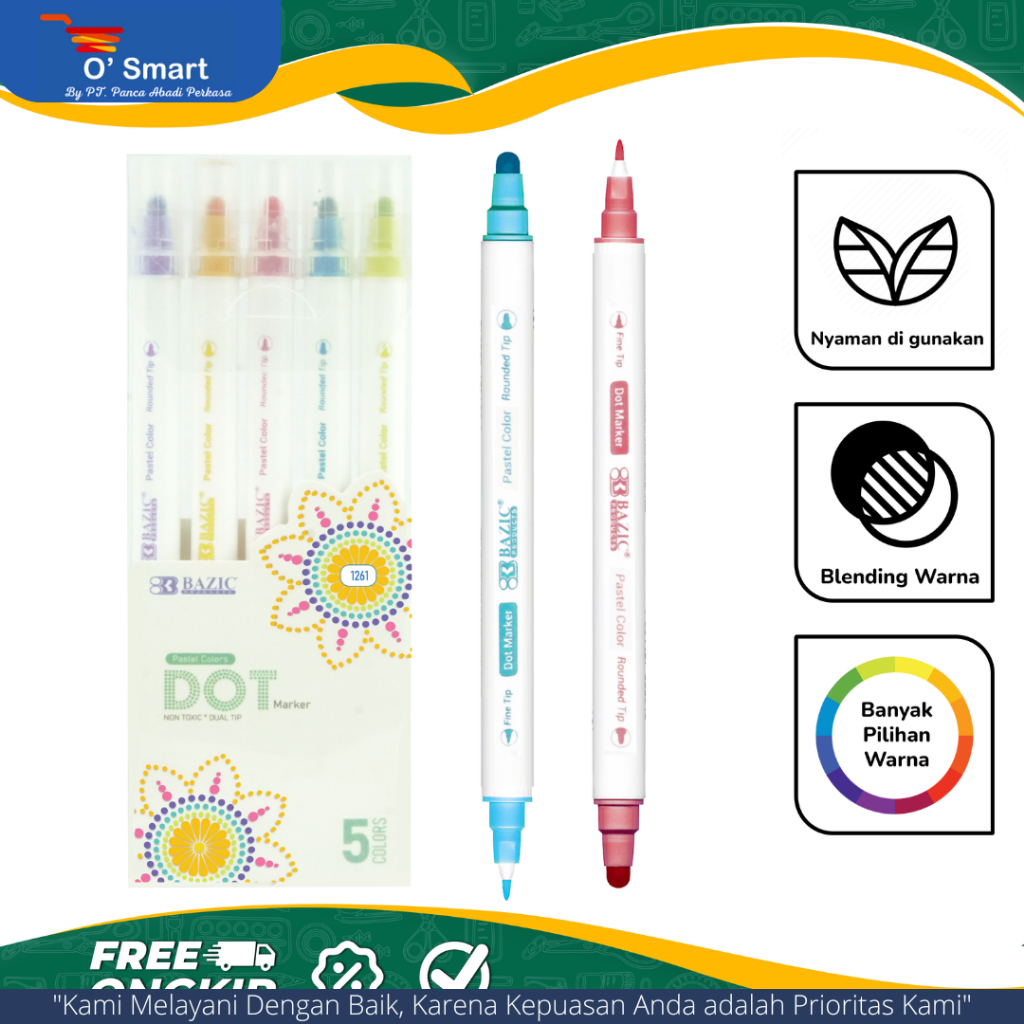 Jual SPIDOL MARKER BAZIC 1260 CLASSIC COLOUR | Shopee Indonesia