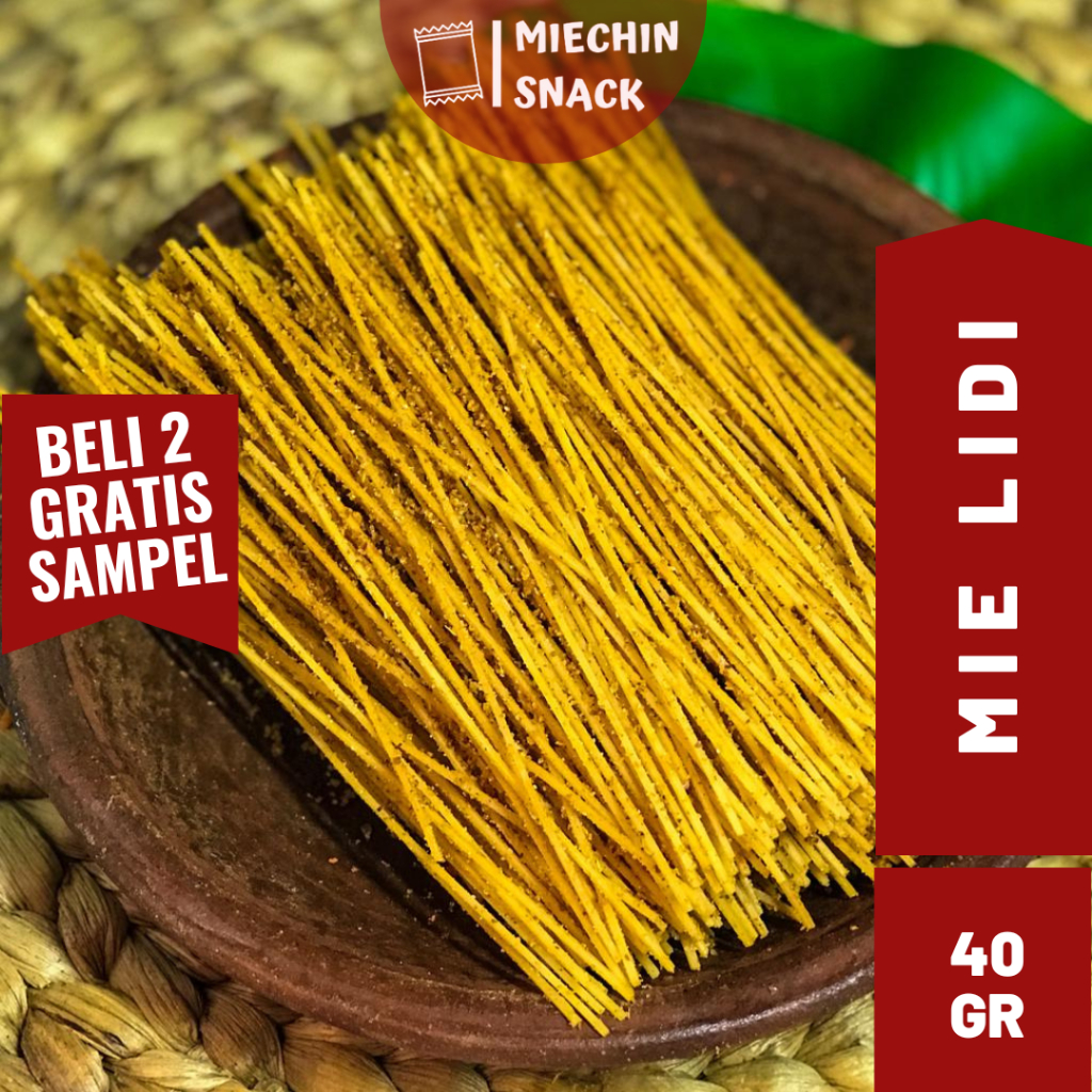Jual MIECHIN SNACK - Mie Lidi 40gr - Keripik Snack Cemilan Jajanan ...