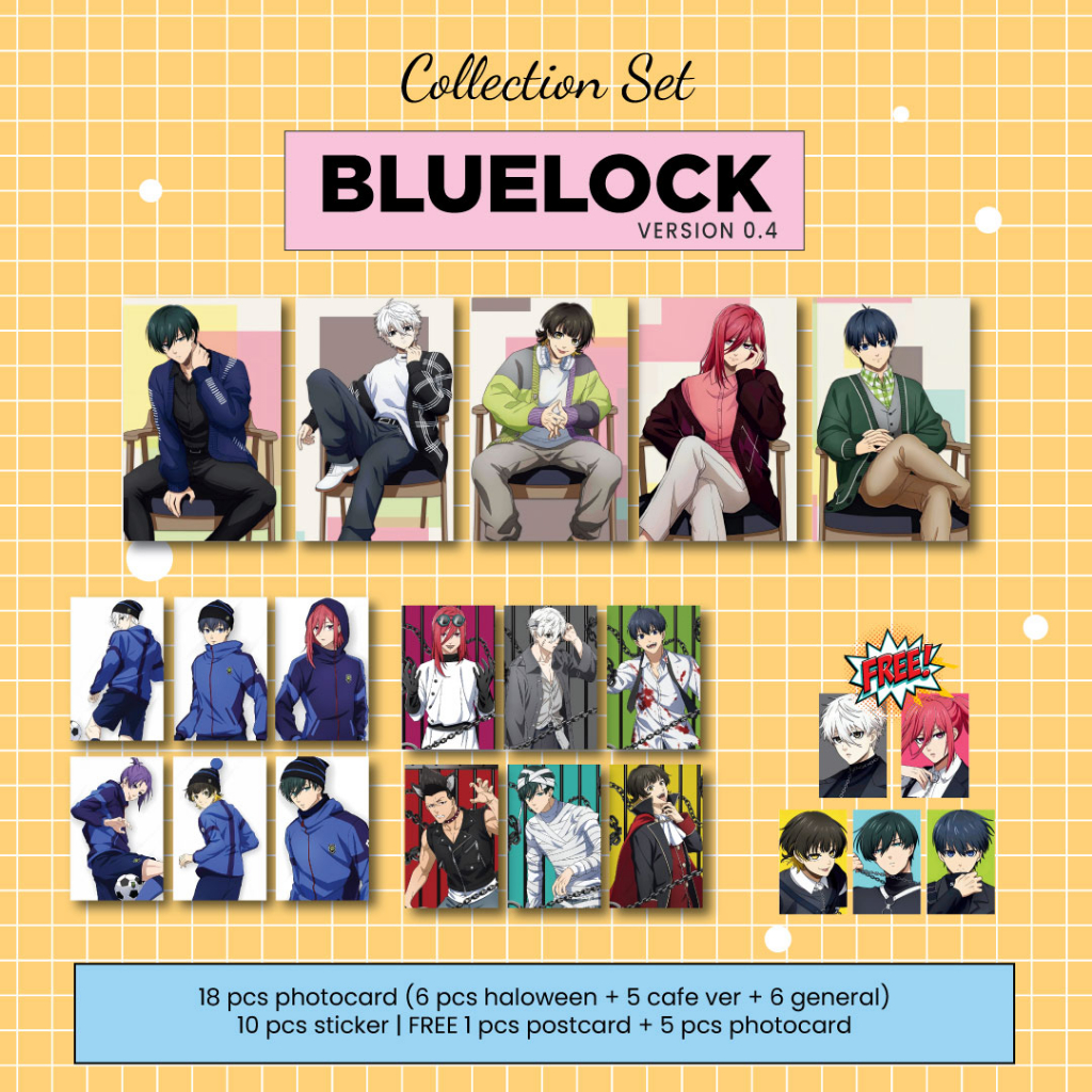 Jual Blue Lock Ver.04 Photocard Pass Photo Sticker Bluelock | Shopee ...