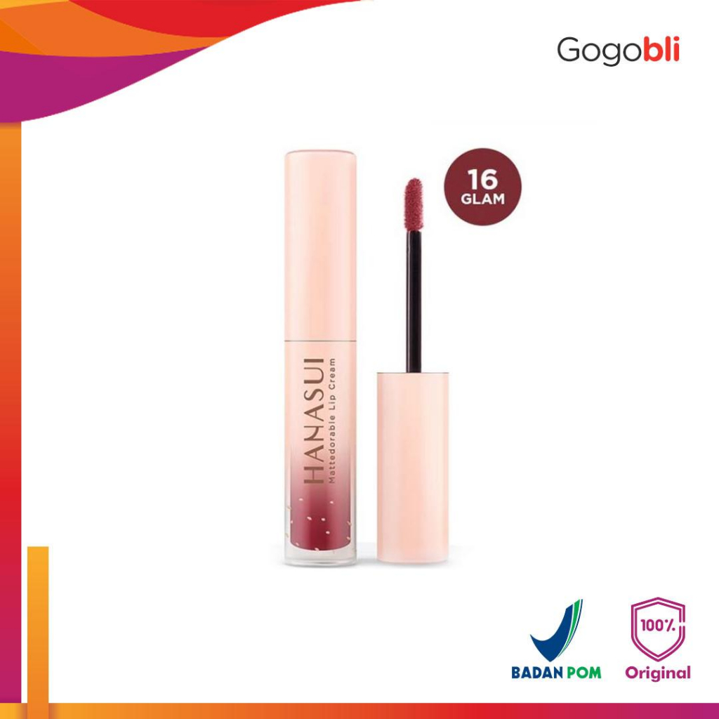 Jual Hanasui Mattedorable Lip Cream 16 Glam 4gr | Shopee Indonesia