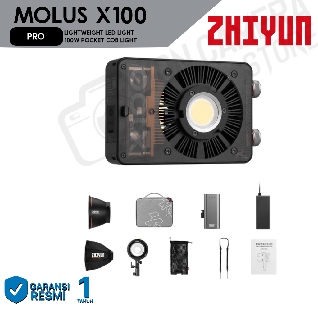 Jual Zhiyun Molus X100 PRO Light Molus X 100 COB Light Studio 100W ...