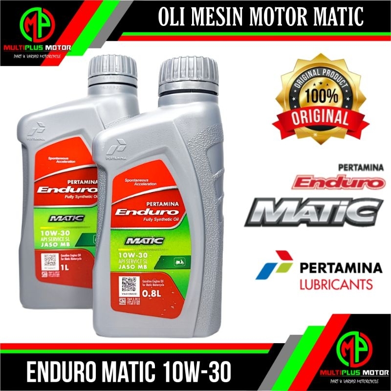 Jual Oli mesin matic PERTAMINA ENDURO MATIC 10W-30 ORIGINAL 100% ...