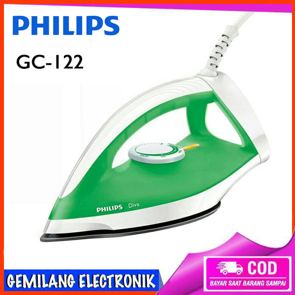 Jual Setrika Listrik Philips GC122 Diva Anti Lengket | Shopee Indonesia