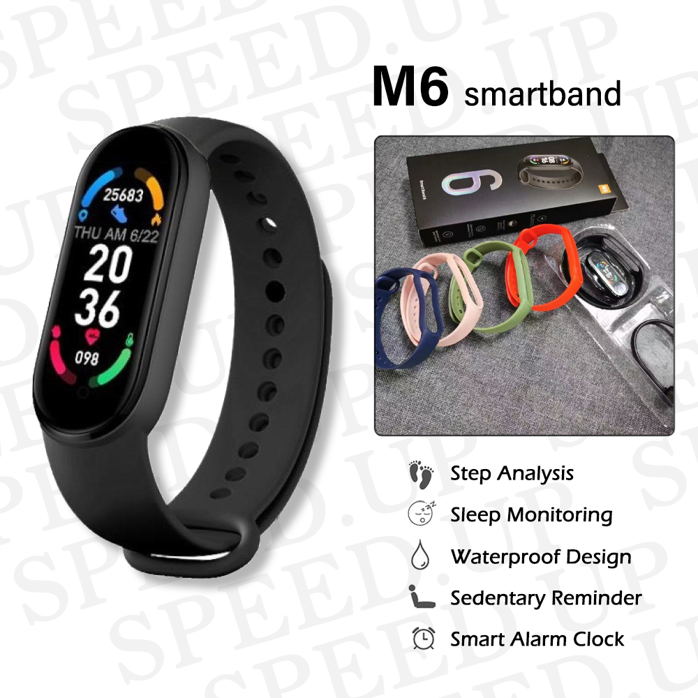 Jual Smartwatch M6 Jam Tangan Pintar Waterproof Heart Monitoring ...