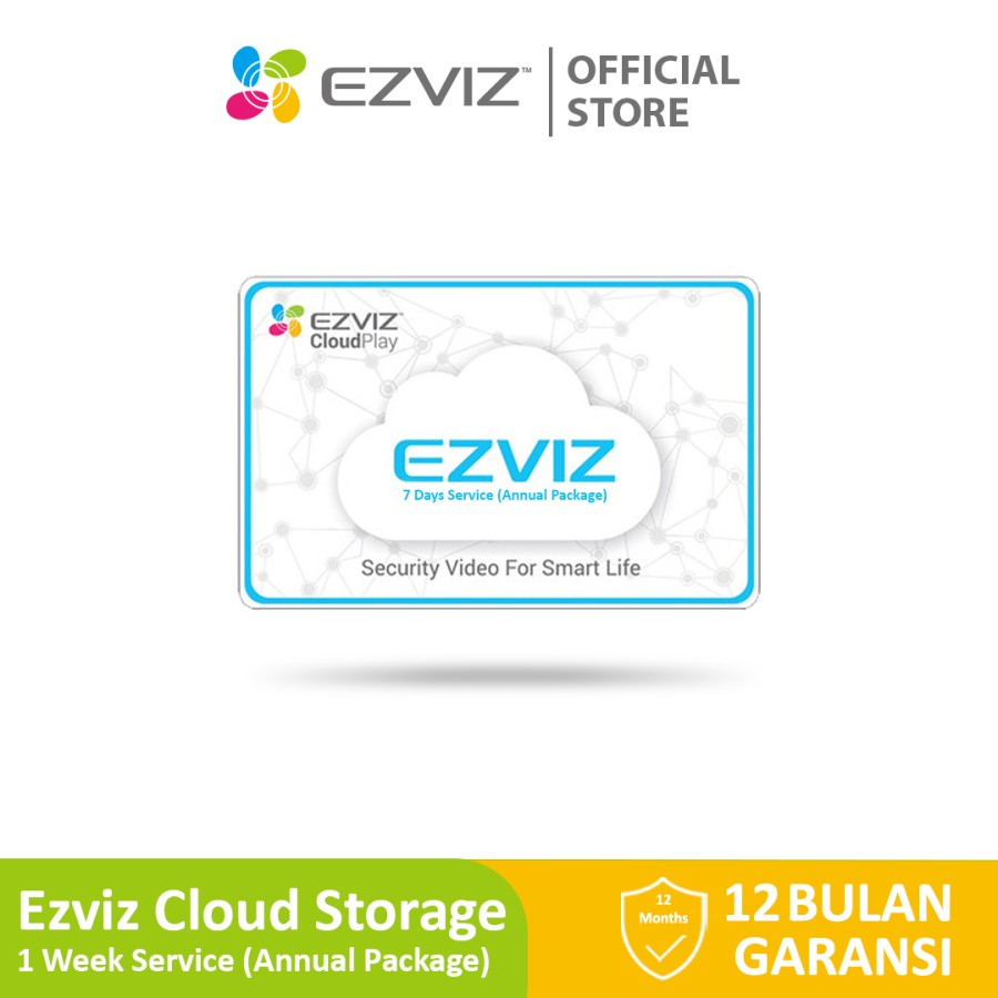 Jual Ezviz CloudPlay Data Safety Secure Storage Service 7 Days Yearly | Shopee Indonesia