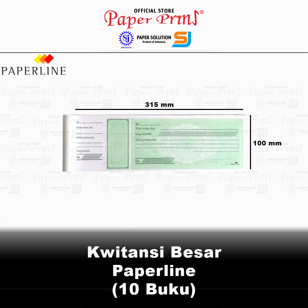 Jual Buku Kwitansi Besar Paperline 1 Pack isi 10 Buku | Shopee Indonesia