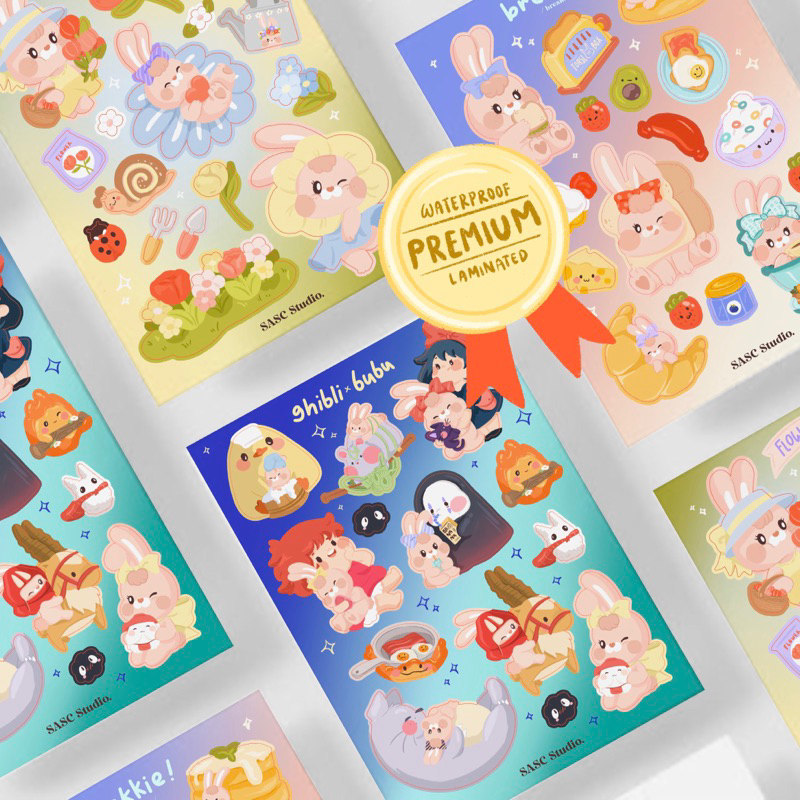 Jual BUBU The Bunny | kisscut sticker a6 waterproof matte | Shopee ...