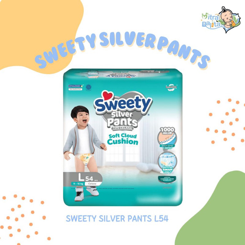 Jual Sweety Silver Pants L54 | Shopee Indonesia