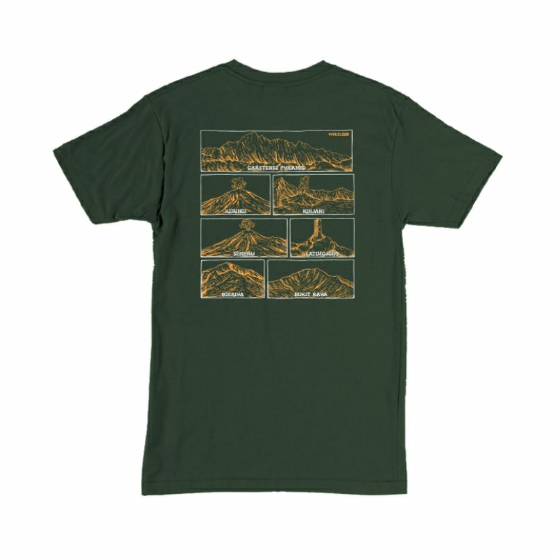 Jual Wheelger Seven Summits II T-shirt - Green (KAOS GUNUNG) | Shopee ...