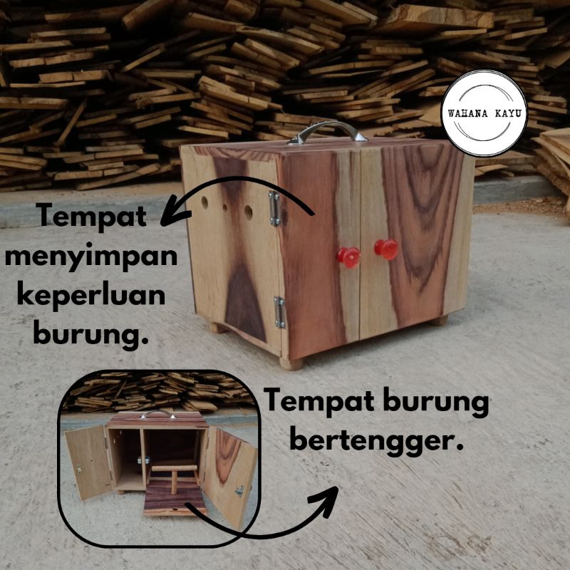 Jual Box burung kekep,box burung freefly,box kayu premium | Shopee ...