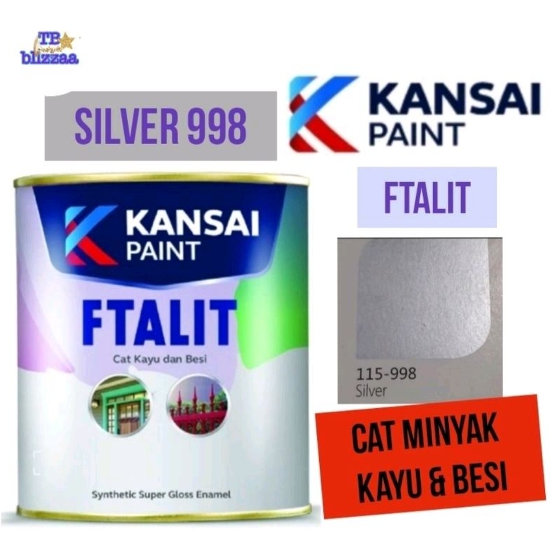 Jual Ftalit Silver 998 Ftalit 998 Silver Perak Cat Minyak Kayu Besi 1kg ...