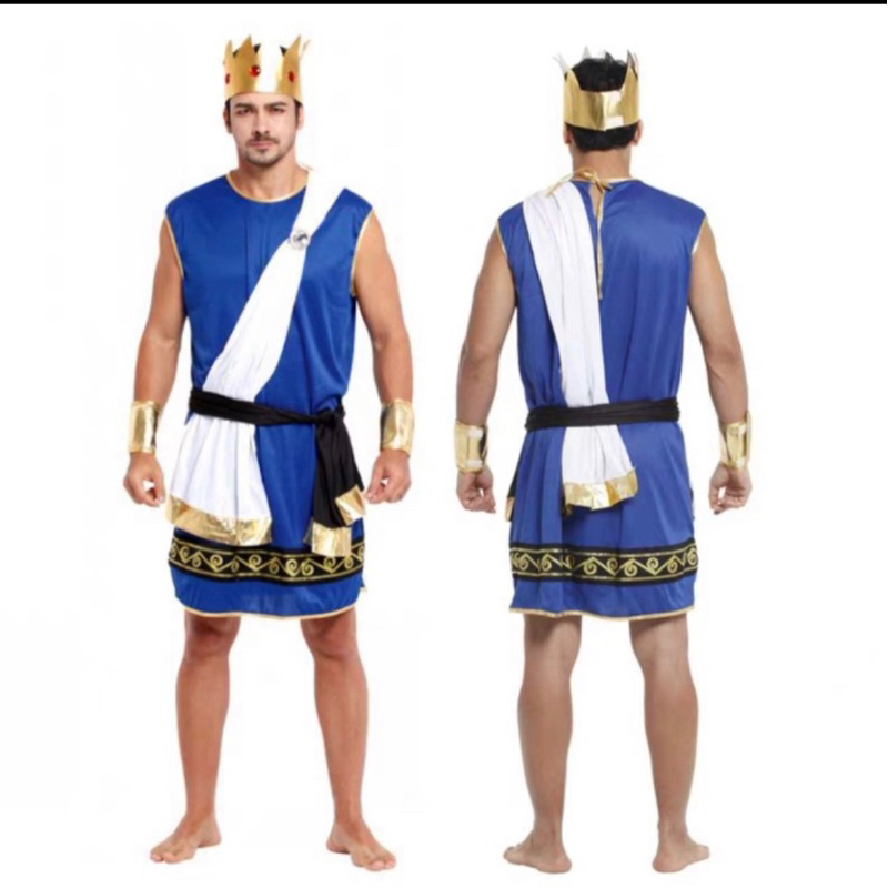 Jual jojokids | M-0094 | kostum raja yunani pria dewasa | zeus greece ...