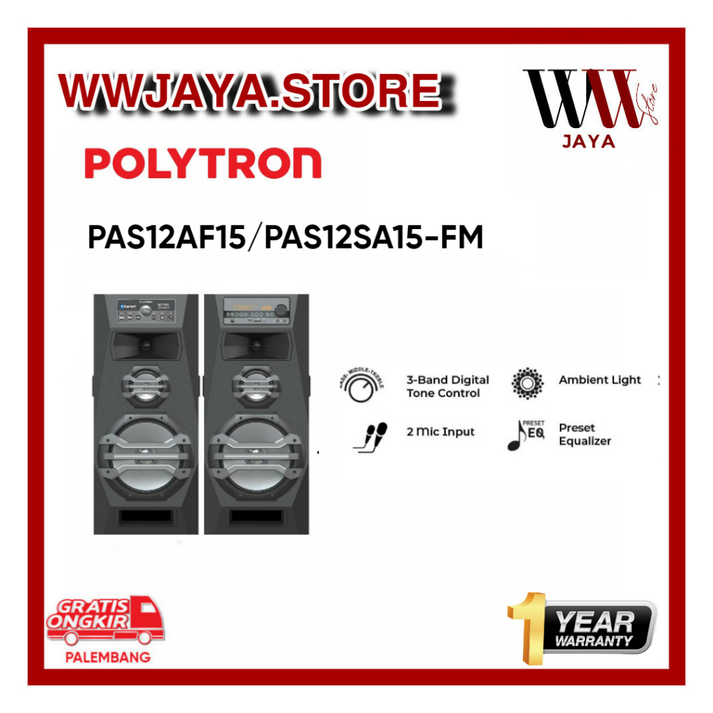 Jual Speaker Bluetooth Polytron PAS12AF15/PAS12SA15-FM Speaker Polytron ...