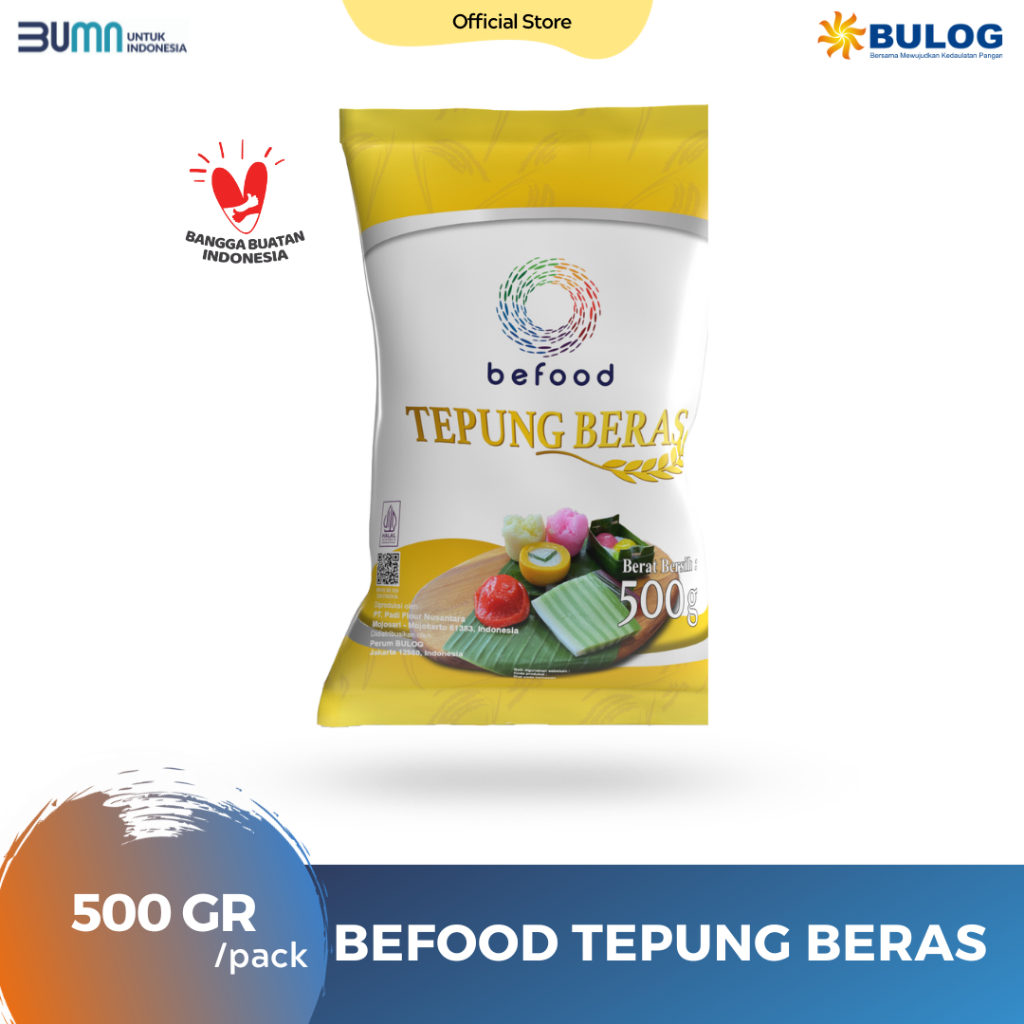 Jual BULOG - Tepung Beras Befood 500 GRAM | Shopee Indonesia