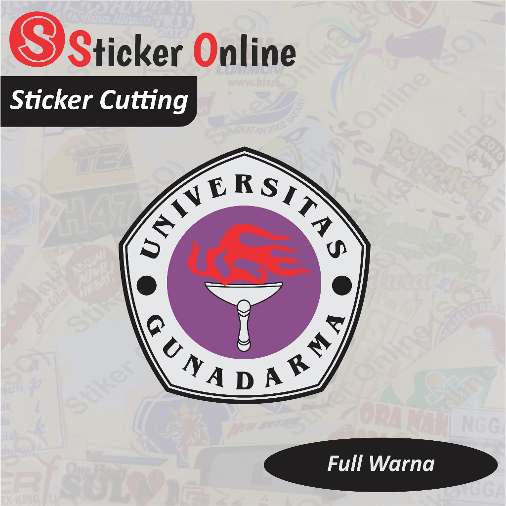 Jual Stiker Universitas Gunadarma | Sticker Cutting Universitas ...