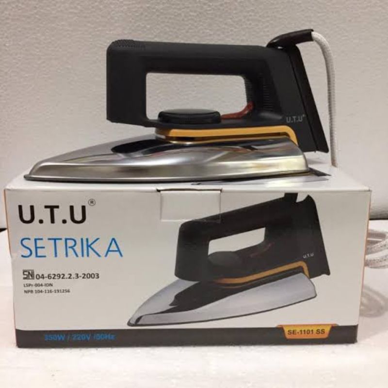 Jual Setrika Listik/ Gosokan Baju/ Setrika Elektrik Merek UTU tipe SE ...