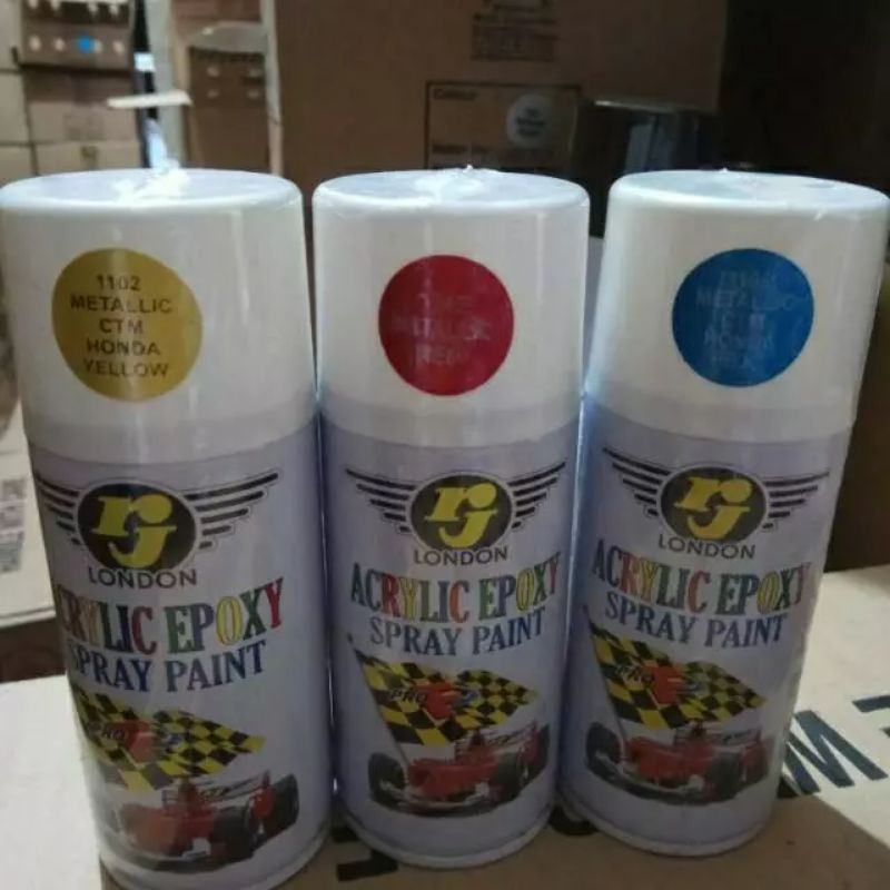Jual cat semprot rj london 300cc semua warna warna metalik dan standar ...