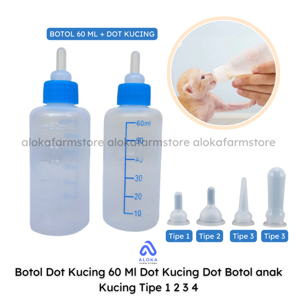 Jual Jual Botol Dot Kucing 60 Ml Dot Kucing Dot Botol anak Kucing Tipe ...