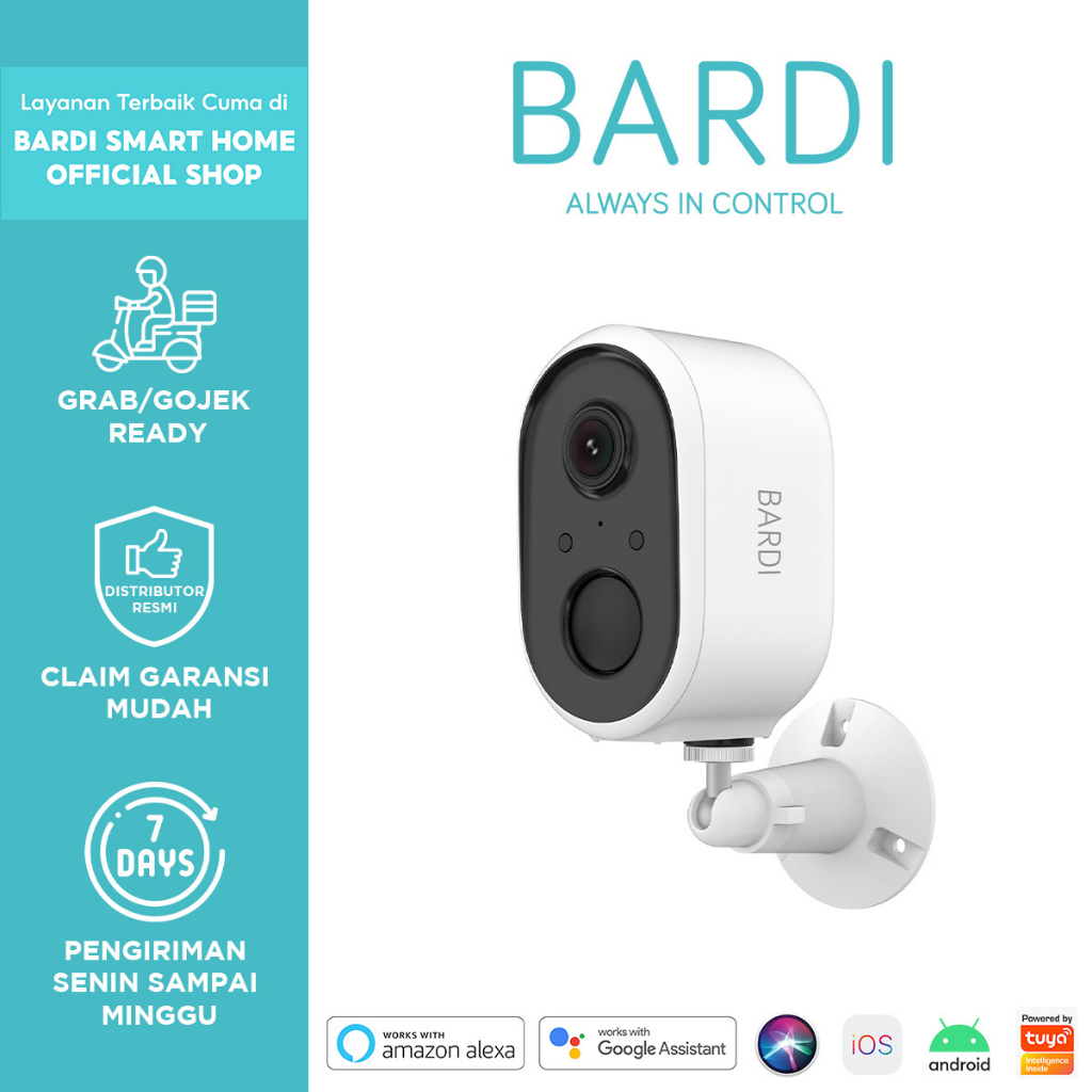 Jual BARDI Bundling Smart IP Camera with Battery + Micro SD | Shopee ...