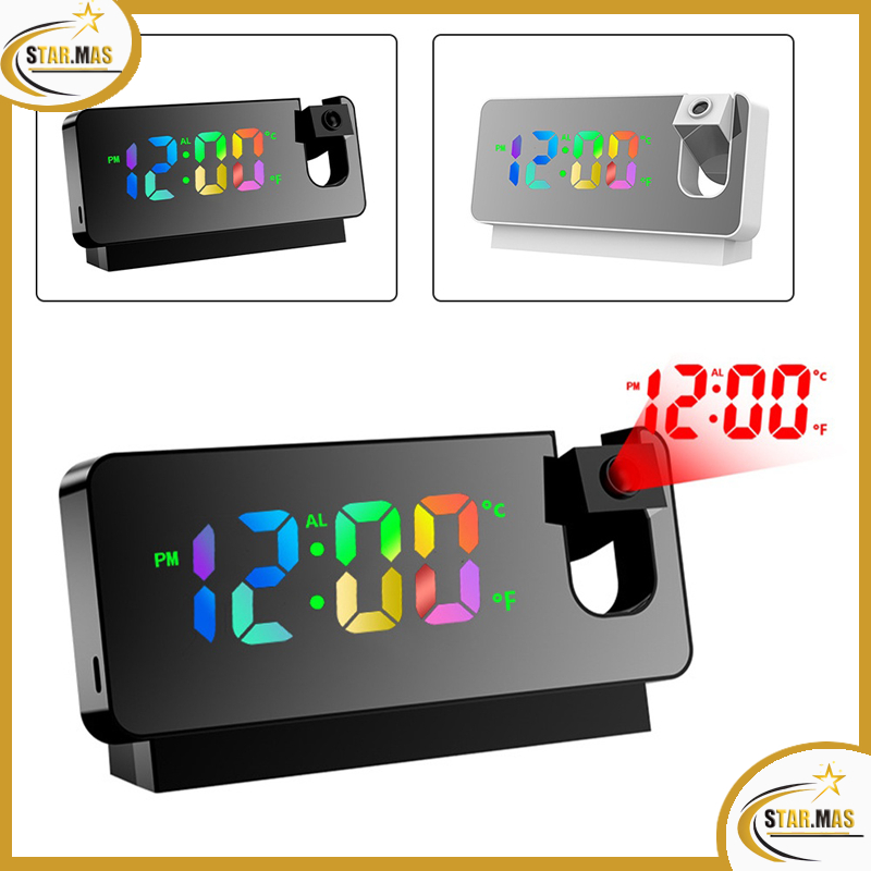 Jual JAM Alarm Digital Dengan Layar LED 7.8”+SNOOZE+SUHU+Kalender ...