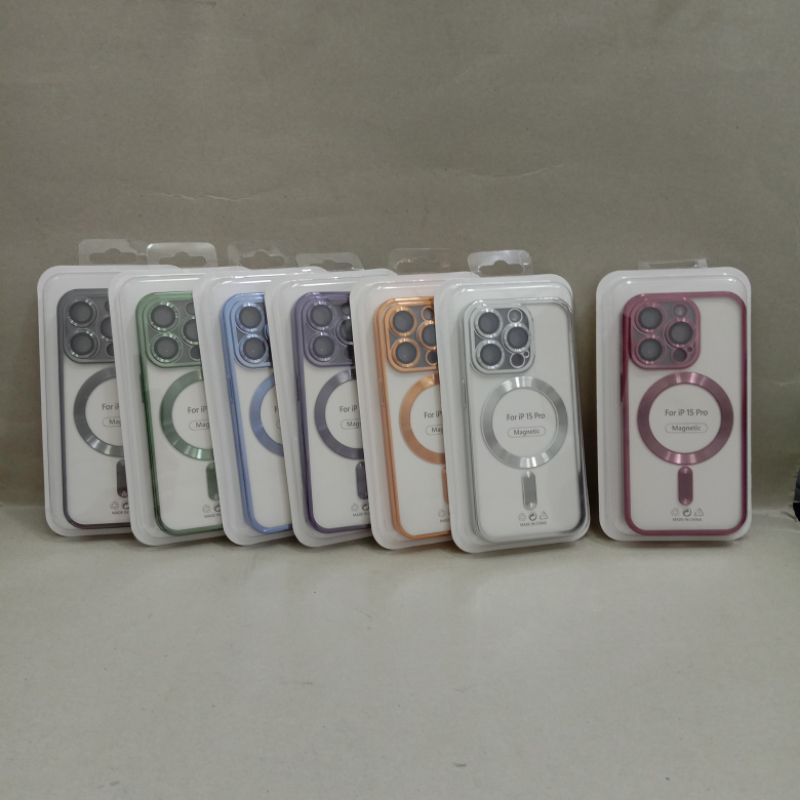 Jual CASE IPHONE MAGSAFE 14 15 16 PLUS PRO PROMAX CROME PACKING ...