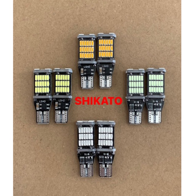 Jual Lampu led sein lampu sen senja cambus T10 T15 45 mata super terang buat motor mobil (SEN ...