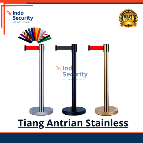 Jual PROMO TIANG ANTRIAN STAINLESS WARNA 3 METER | Shopee Indonesia