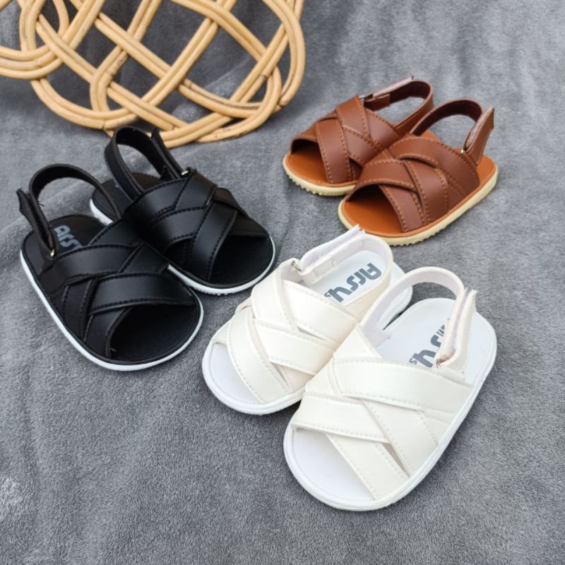 Jual sepatu sandal anak laki laki perempuan umur 1 2 3 tahun sandal ...