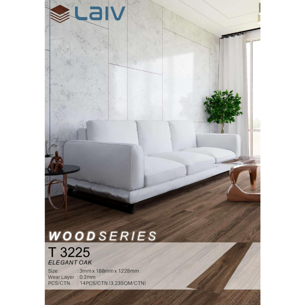 Jual Vinyl Flooring Laiv / Vinyl Lembaran 3mm Motif Kayu / Lantai Vinyl ...