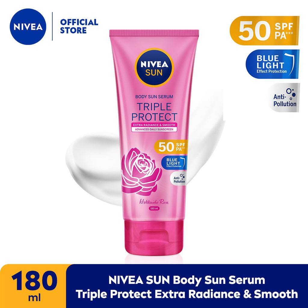 Jual NIVEA SUN Triple Protect Body Serum Extra Radiance & Smooth SPF50 ...