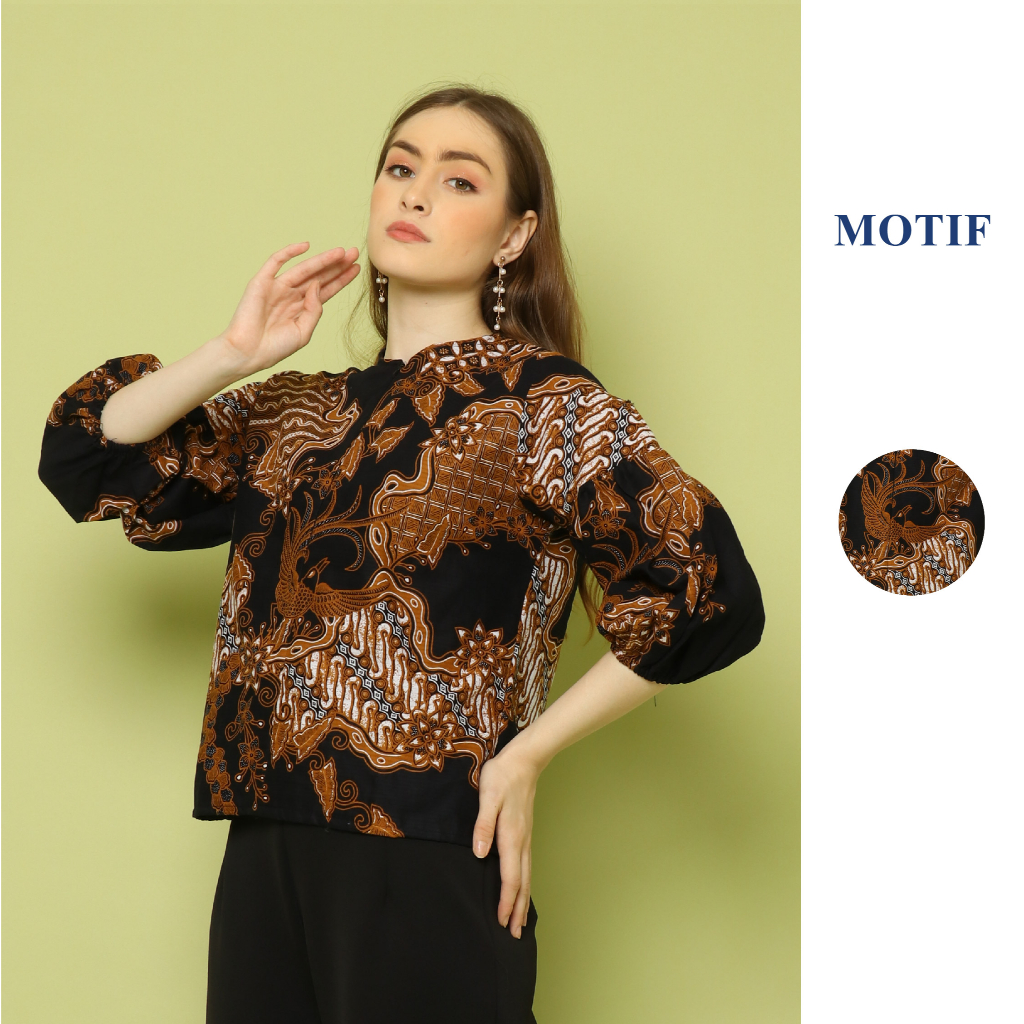 Jual Batik Benang Ratu - Atasan Batik Wanita Furing Dobby Motif Parang ...