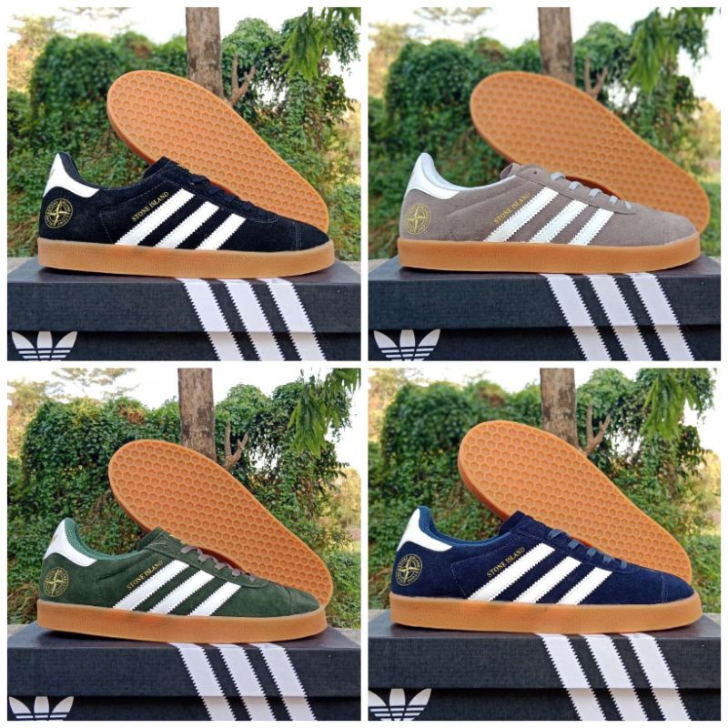 Jual ADIDAS STONE ISLAND PREMIUM FULL SWIDE Sepatu Casual Pria Terbaru ...