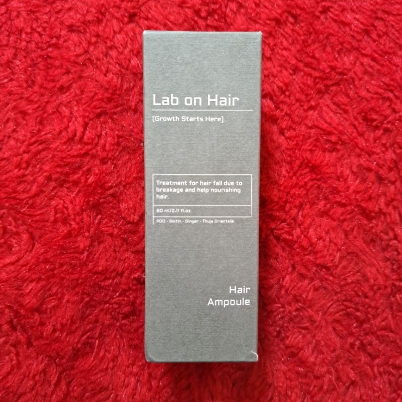 Jual Lab on hair anti hair fall ampoule serum - hair oil serum rambut ...