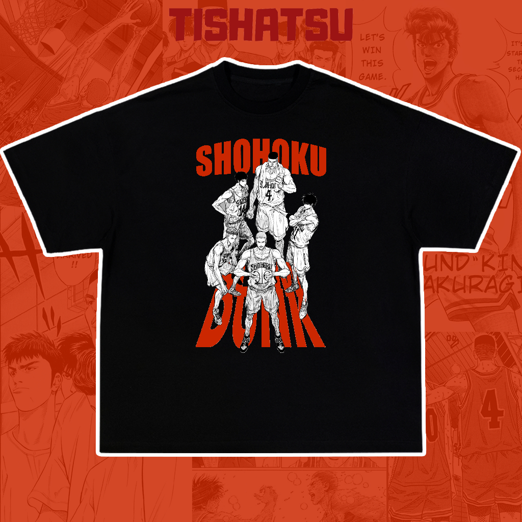 Jual TISHATSU - KAOS ANIME SLAMDUNK - SAKURAGI HANAMICHI - SHOHOKU ...