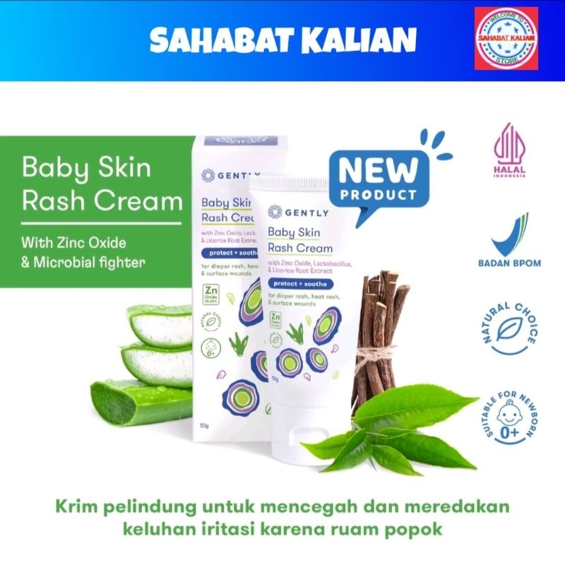 Jual Gently Baby Skin Rash Cream 50gram | Shopee Indonesia