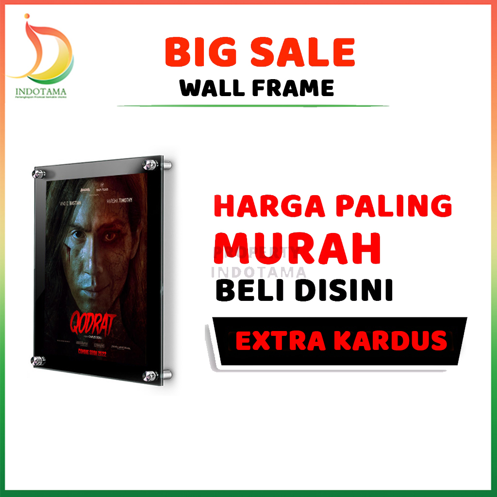 Jual Wall Frame Akrilik Dinding A1 2 mm Poster Acrylic Dinding Tempel ...