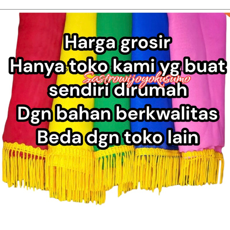 Jual selendang tari 2,1 meter sampor gandrung anak/ sampor tari anak ...