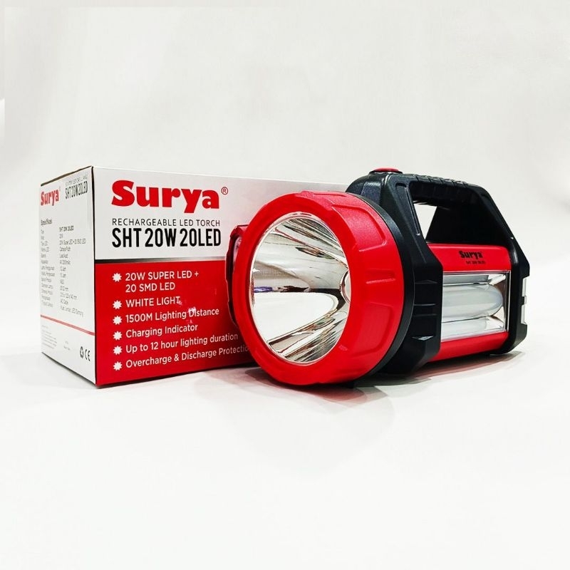 Jual Surya Senter LED Super Terang BIG 2in1 SHT 20W SMD 20 GRATIS KABEL ...