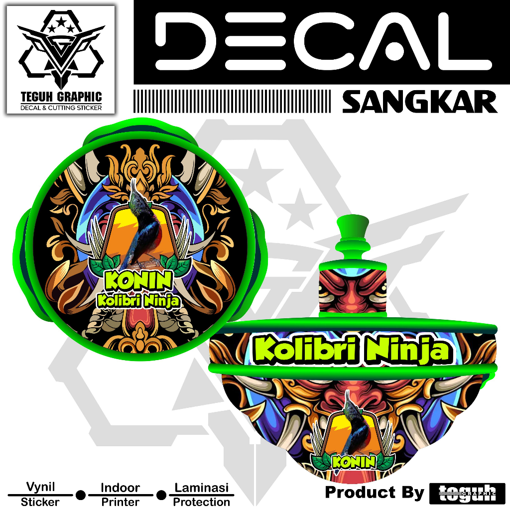 Jual Stiker Tebok T3 Love Bird Kolibri Bisa Custom Request Logo Gambar ...