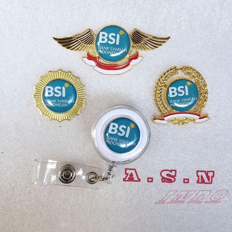 Jual Pin Logo Bank BSI Yoyo Id Card BSI Lencana BSI | Shopee Indonesia