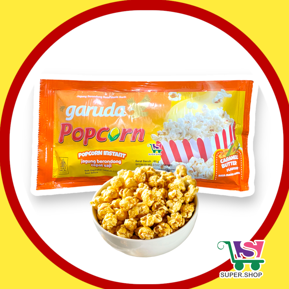 Jual Garuda Leo O'Corn Popcorn Instan Manis Sweet Caramel Butter 80 ...
