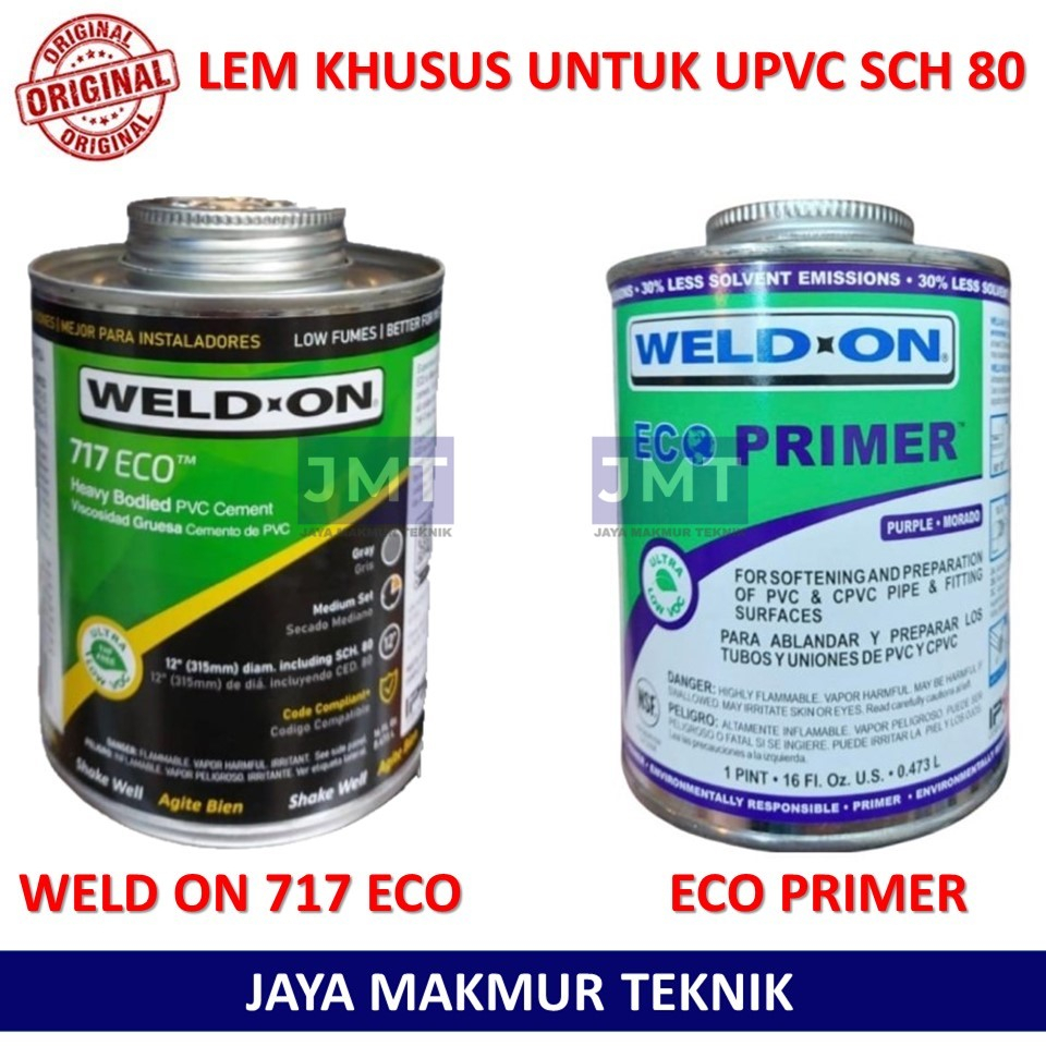 Jual WELD ON P70 Primer Eco / WELDON 717 Lem Pipa PVC CPVC UPVC SCH80 ...