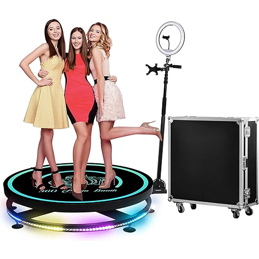 Jual Panggung Selfie 360 Video Camera Booth with Ring Light Selfie ...
