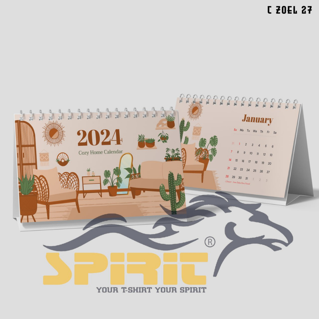 Jual calender 2024 aesthetic pajangan kalender unik hiasan perlengakpan ...