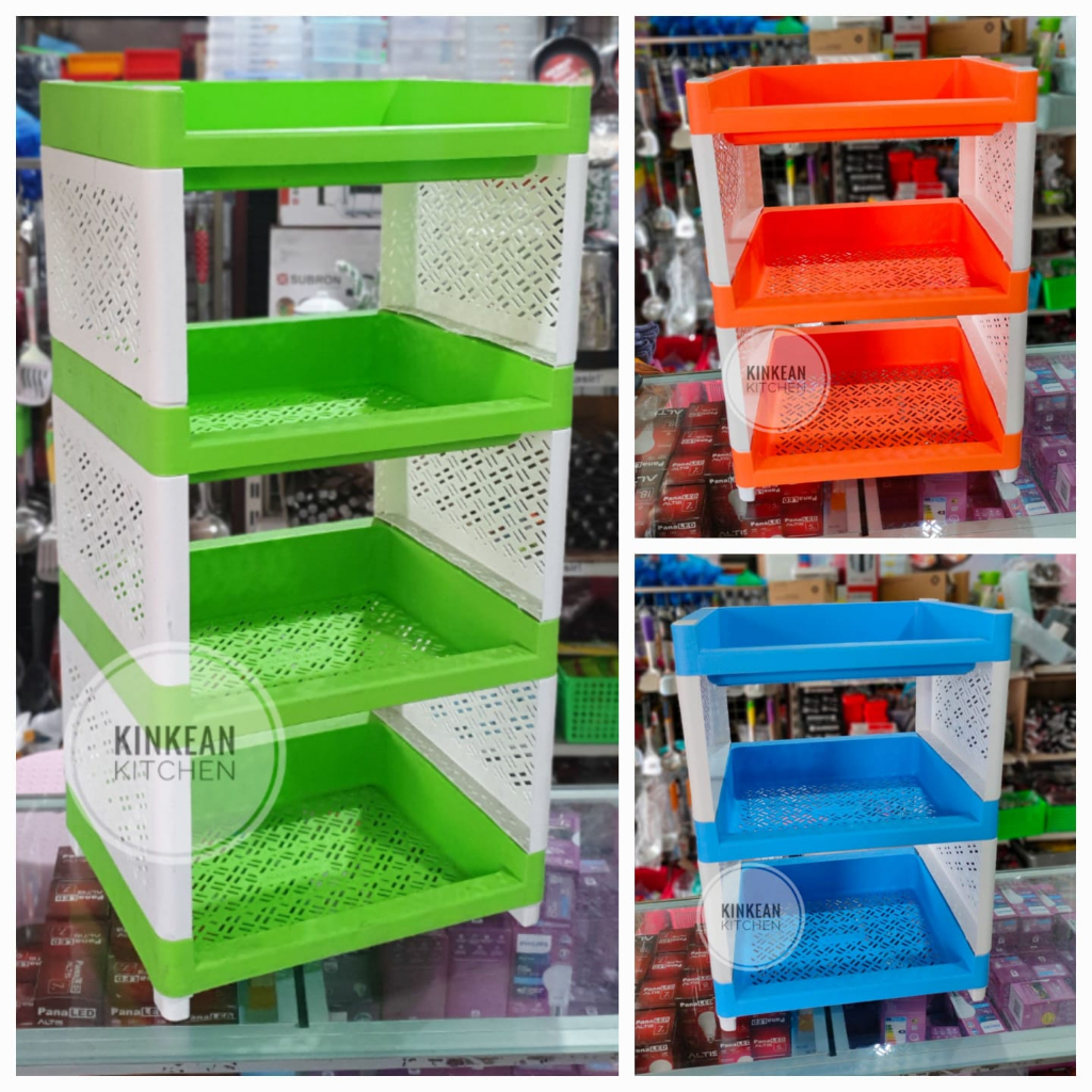 Jual Rak Plastik Serbaguna Susun 3, 4, 5 - DRAGON Jasmine | Shopee ...