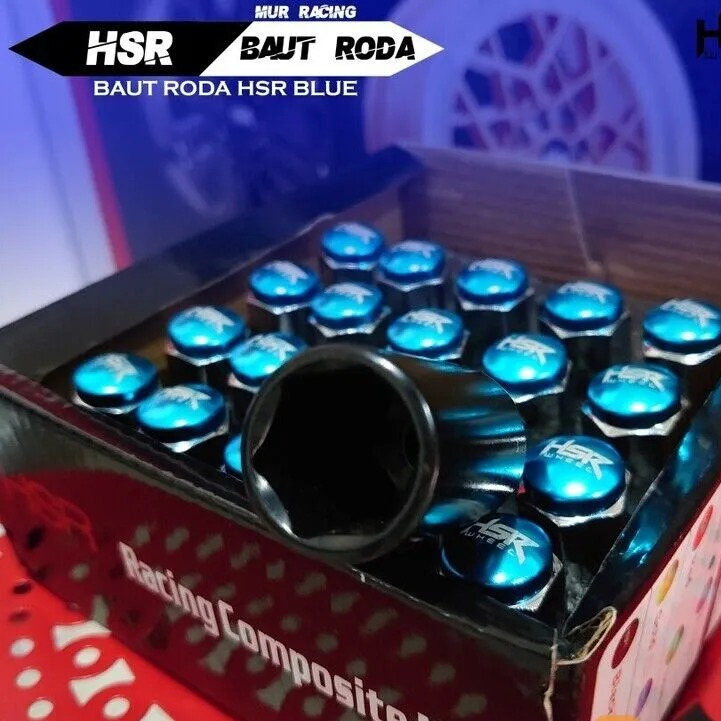 Jual Baut Mur Roda Variasi Lugnut Hsr Wheel Racing Ukuran 12X1,25/1,5 ...