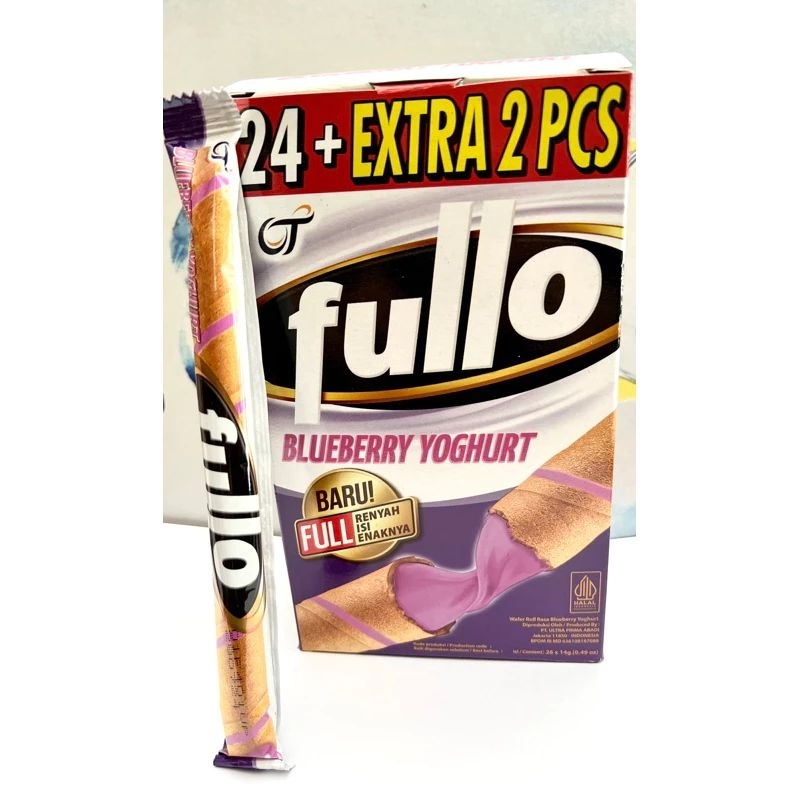 Jual Wafer Roll Fullo Blueberry yoghurt | Shopee Indonesia