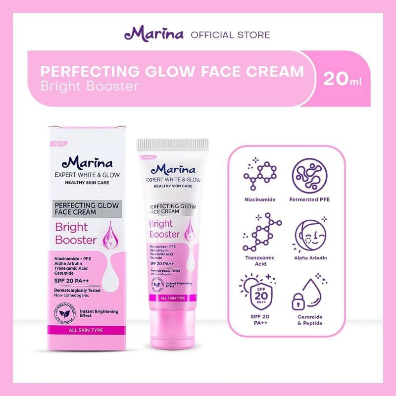 Jual Marina Expert White & Glow Perfecting Glow Face Cream – Bright ...
